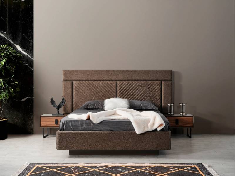 Спален комплект Cunda Орех - Топ Цени | Мебели Онлайн Orhideamebel.com